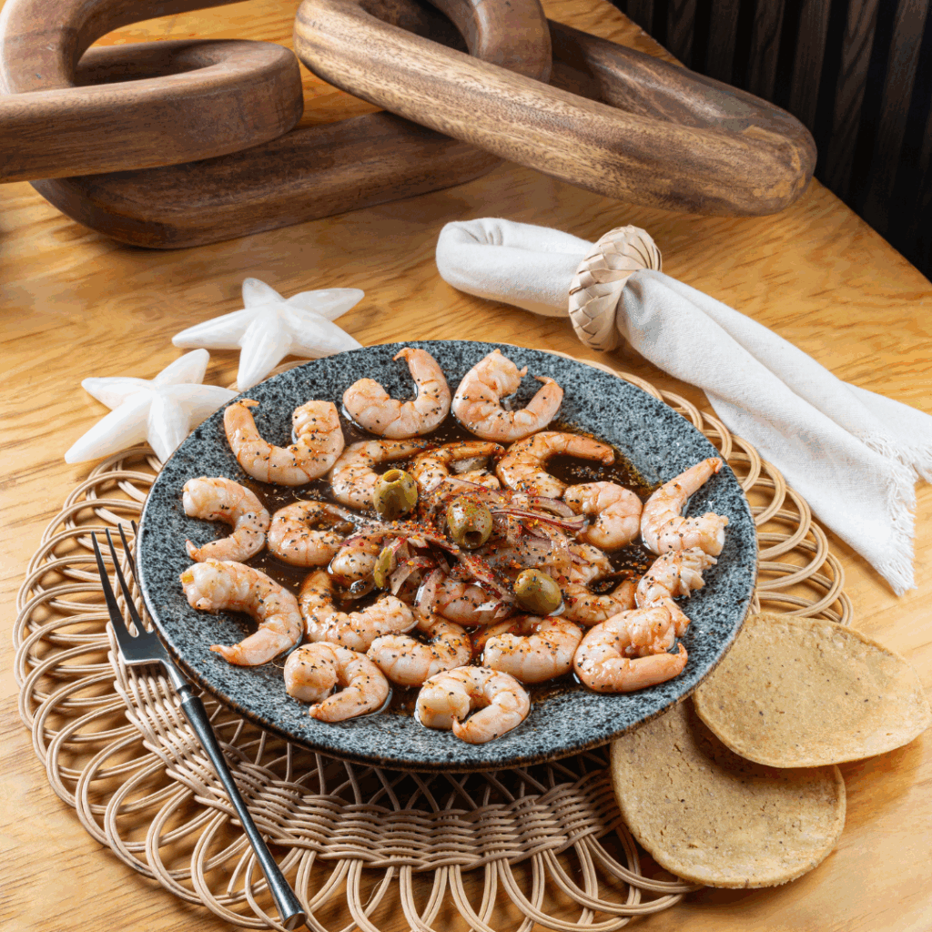 Botana de camarón a la vinagreta Grande - Mariscos Viña del Mar