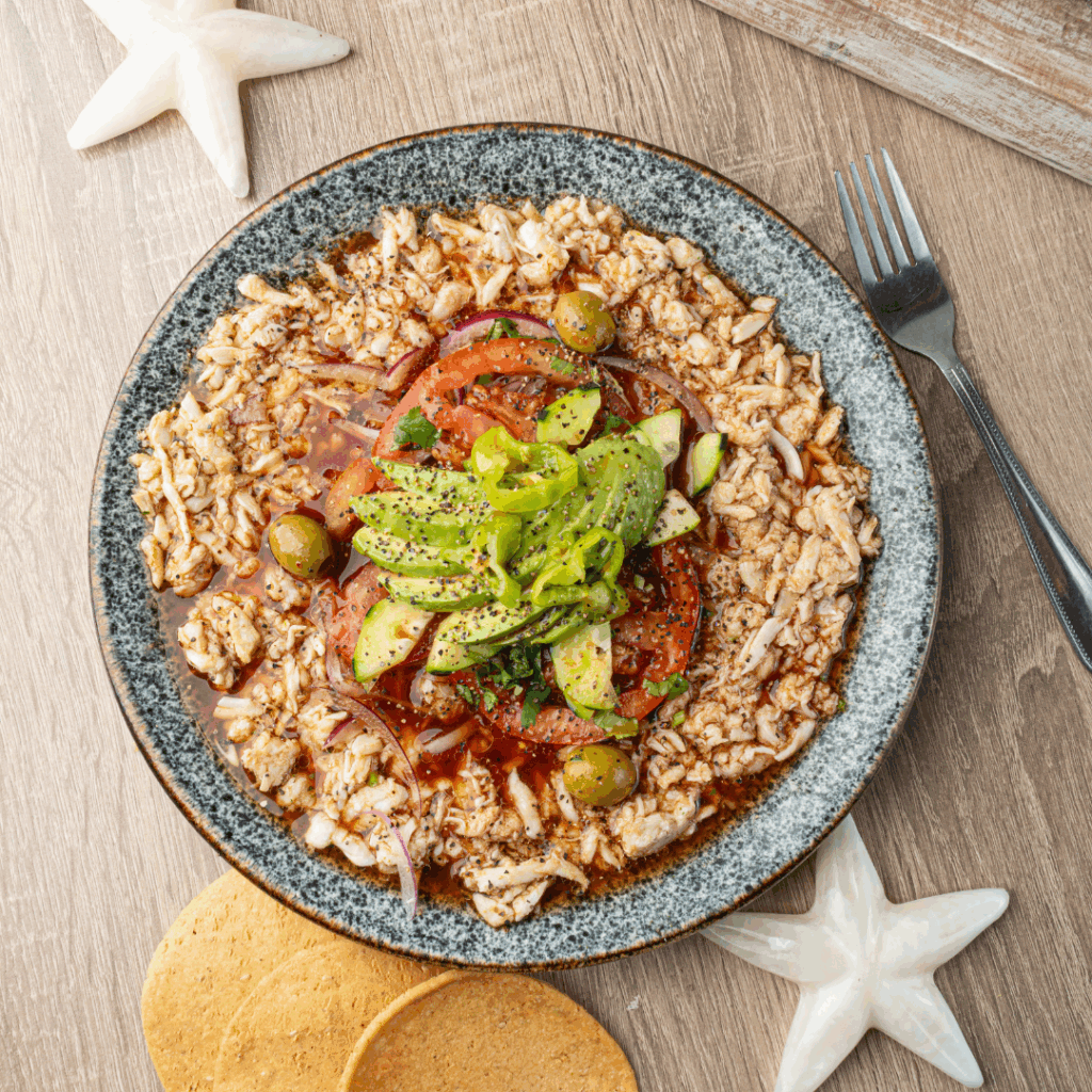 Botana de Jaiba al Clamato Grande - Mariscos Viña del Mar