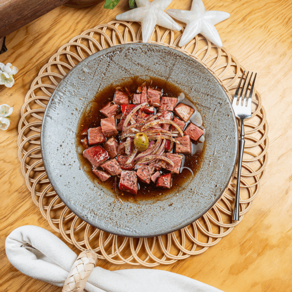 Botana de Marlín a la Vinagreta Mediana - Mariscos Viña del Mar