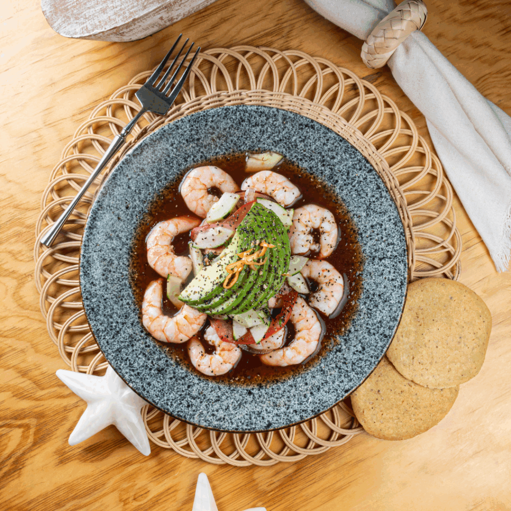Botana de camarón al clamato Mediana - Mariscos Viña del Mar